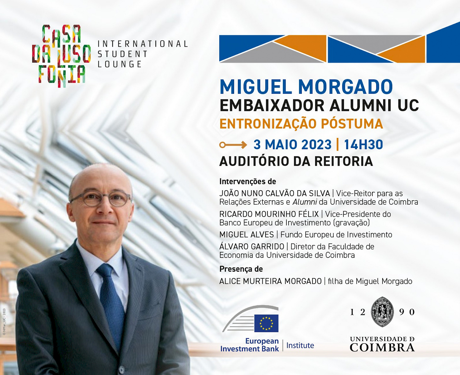 Miguel Morgado torna-se Embaixador Alumni UC em entronização póstuma