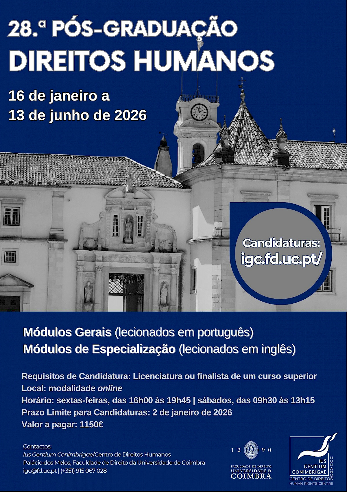 Registration open for 28th Postgraduate Course in Human Rights